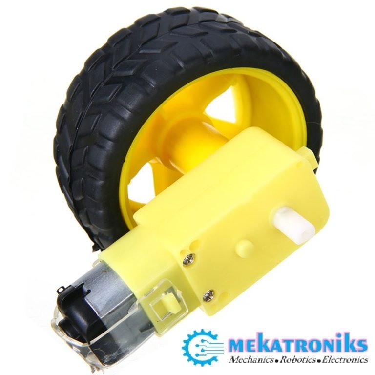 TT Gear Motor With Wheel ⋆ Mekatroniks.com