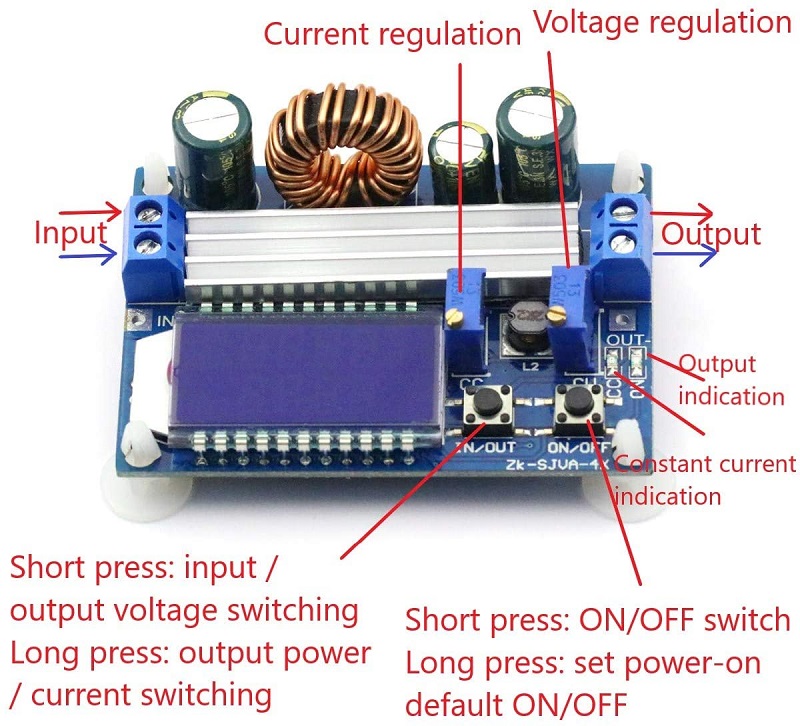 Buck Boost Converter 4A With Display in Pakistan